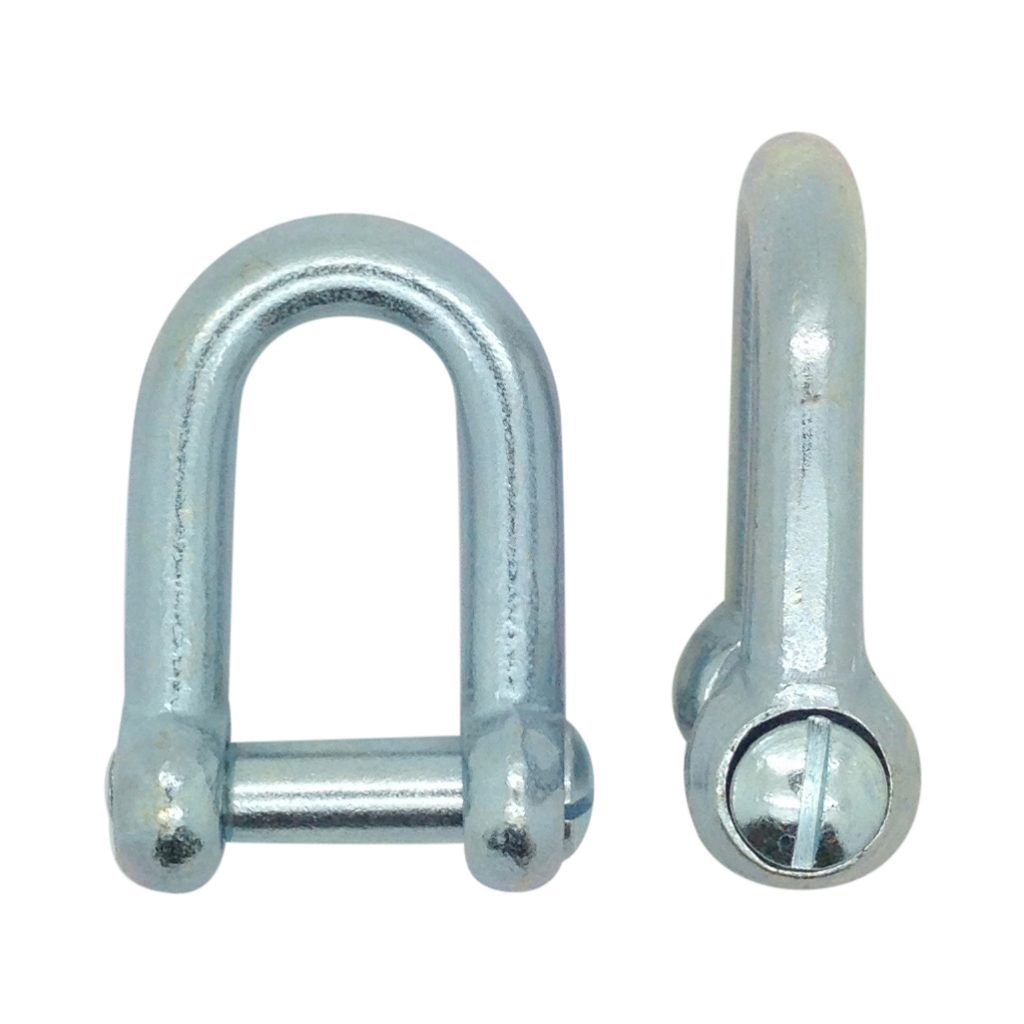 Galvanised Commercial Dee Shackle With Countersunk Pin - Deacon Wire Rope
