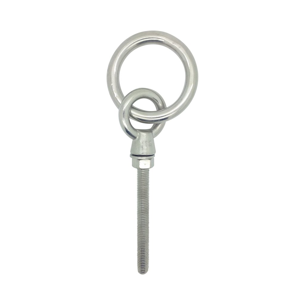 Stainless Steel Long Shank Ring Bolt - Deacon Wire Rope